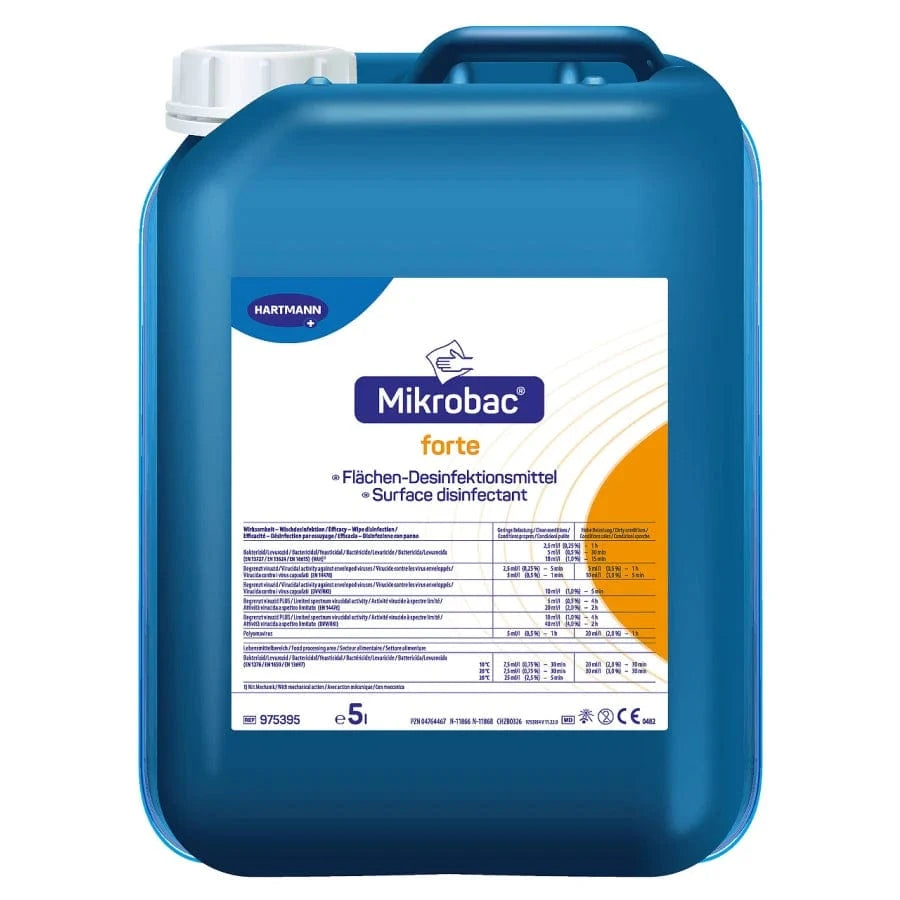 Mikrobac forte material-friendly surface disinfectant cleaner – mundizio