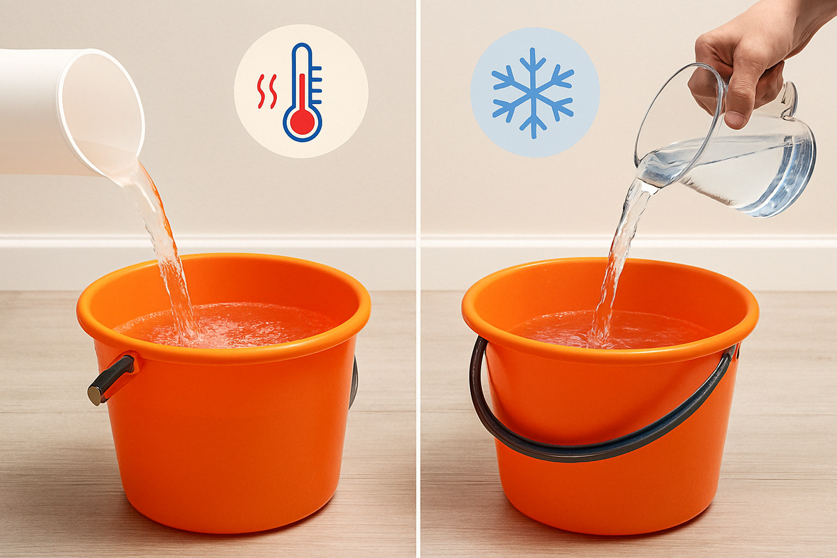 Warmes oder kaltes Wasser bei der Reinigung – was ist besser? – mundizio