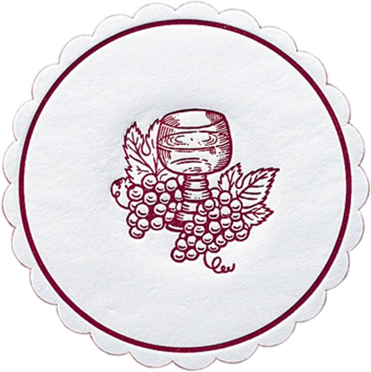 Duni tissue coaster, round Ø 10 cm – mundizio