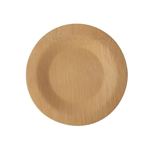 PAPSTAR bamboo plate "pure" round – mundizio